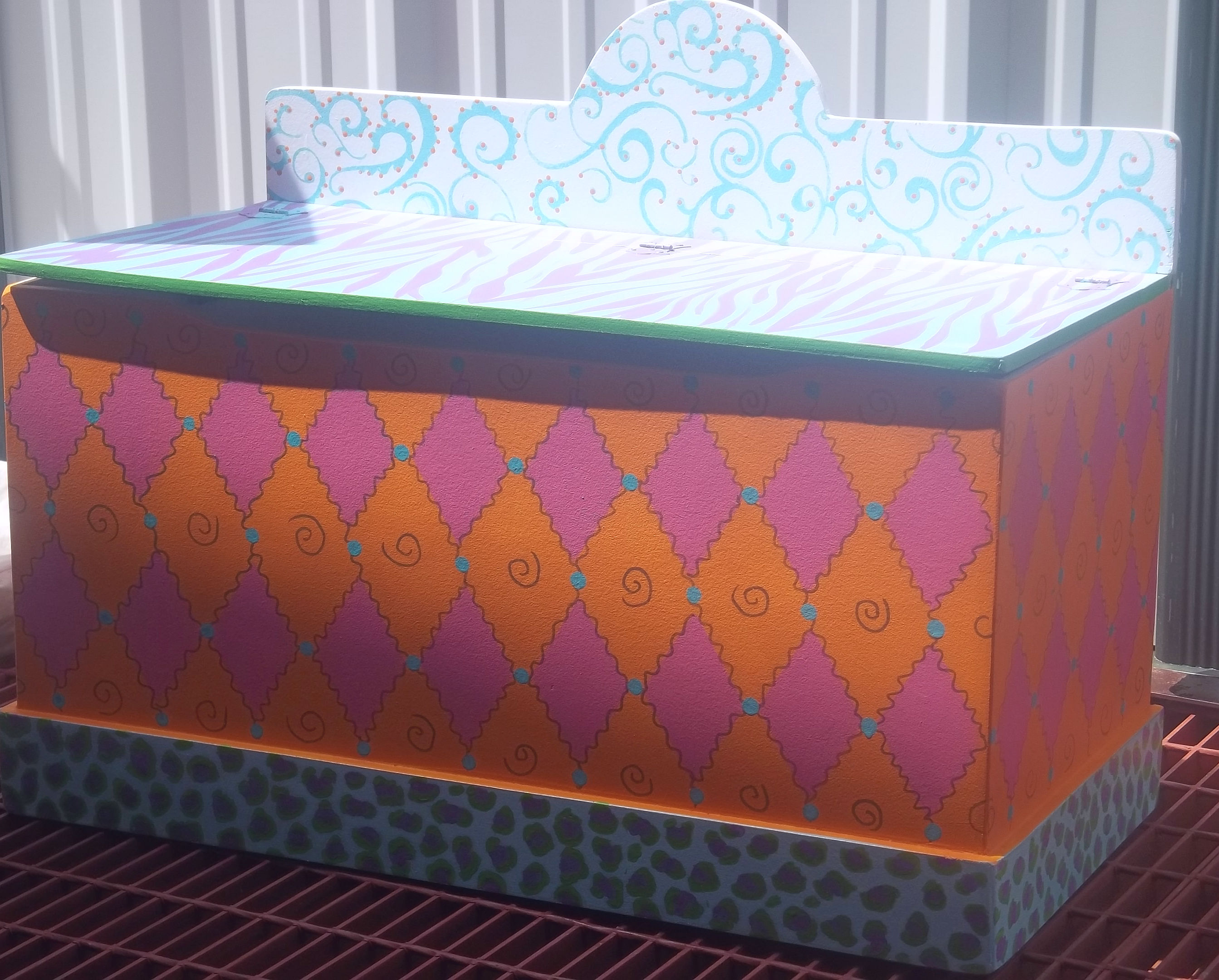 childrens Toychest childrens Toyboxes handpainted for children