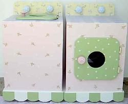 Play Pretend washer and dryer sets for childrens play rooms or playhouses